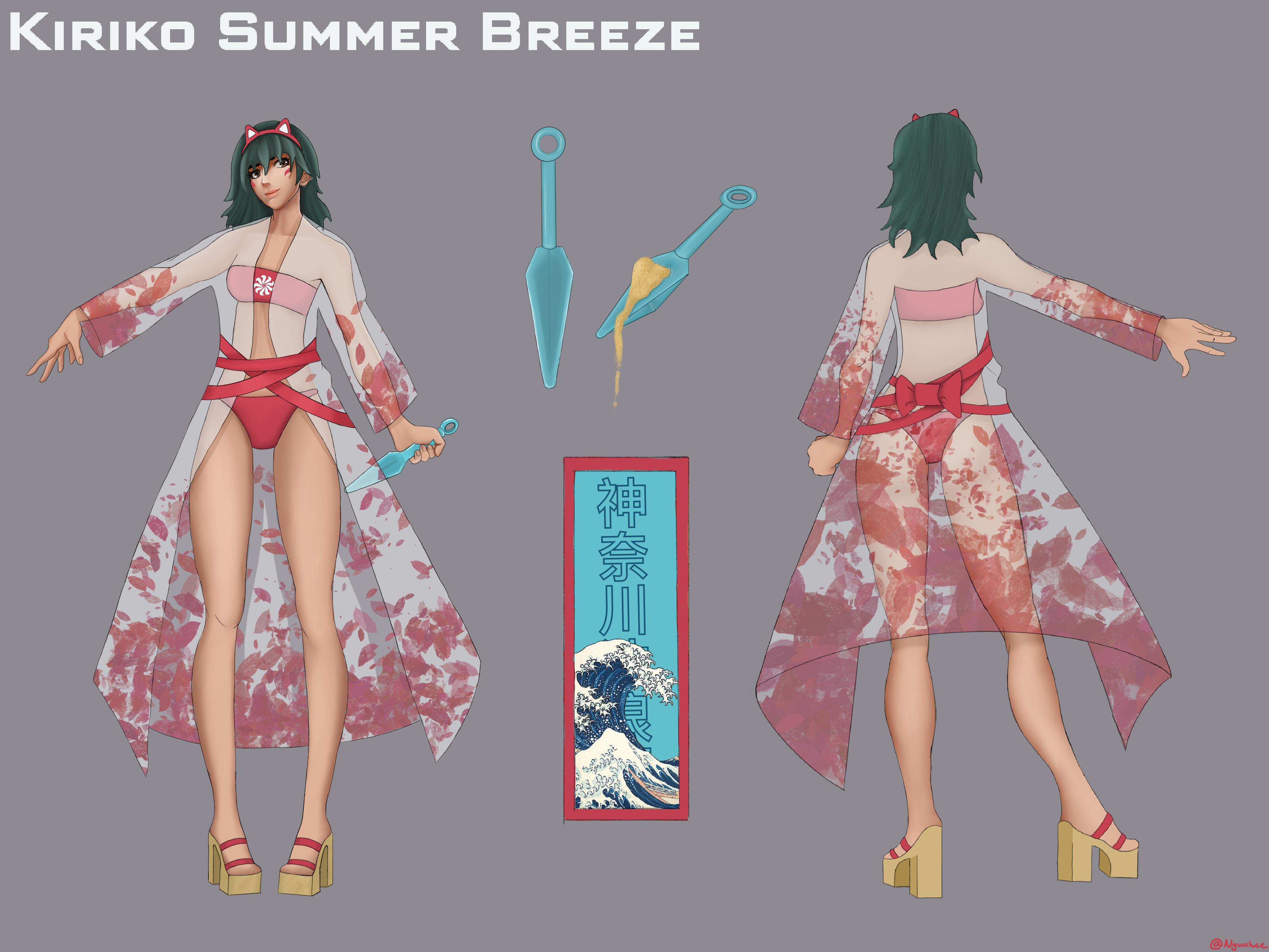 Fan Skin Concept idea (Kiriko Summer Breeze) | Scrolller