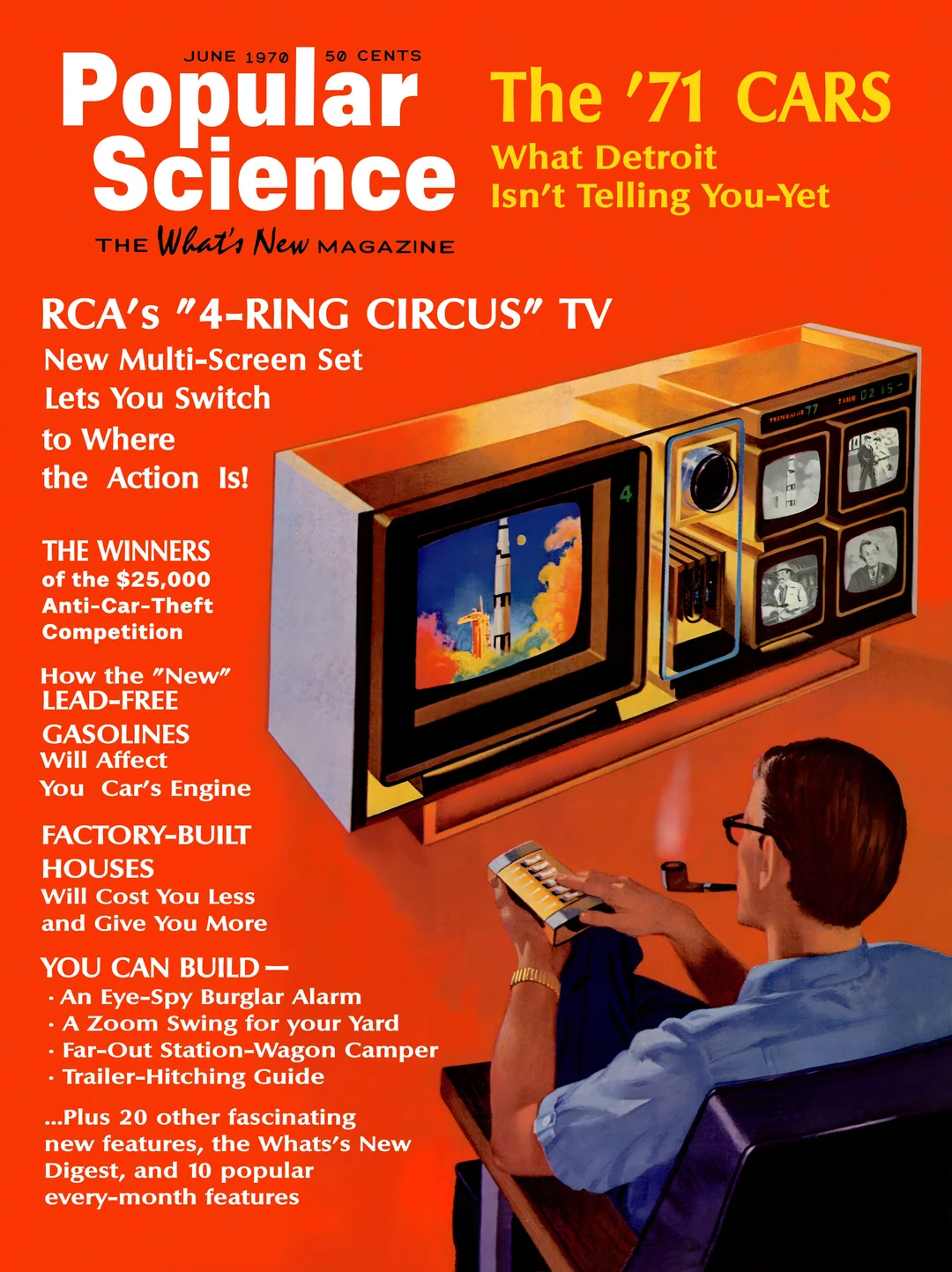 Switch to were the action is, with this RCA TV! (Popular Science 6/1970 remastered) | Scrolller