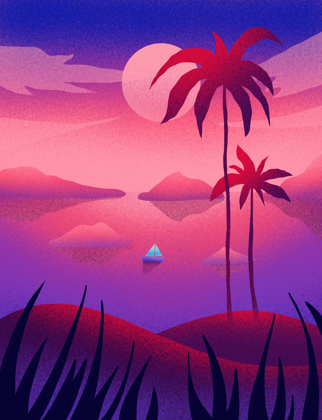 Setting sun, Me, Digital Art, 2022 | Scrolller