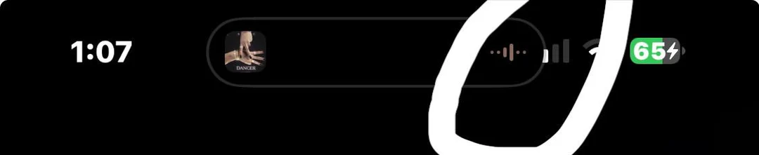 Dynamic Island with zoom display and bold text | Scrolller