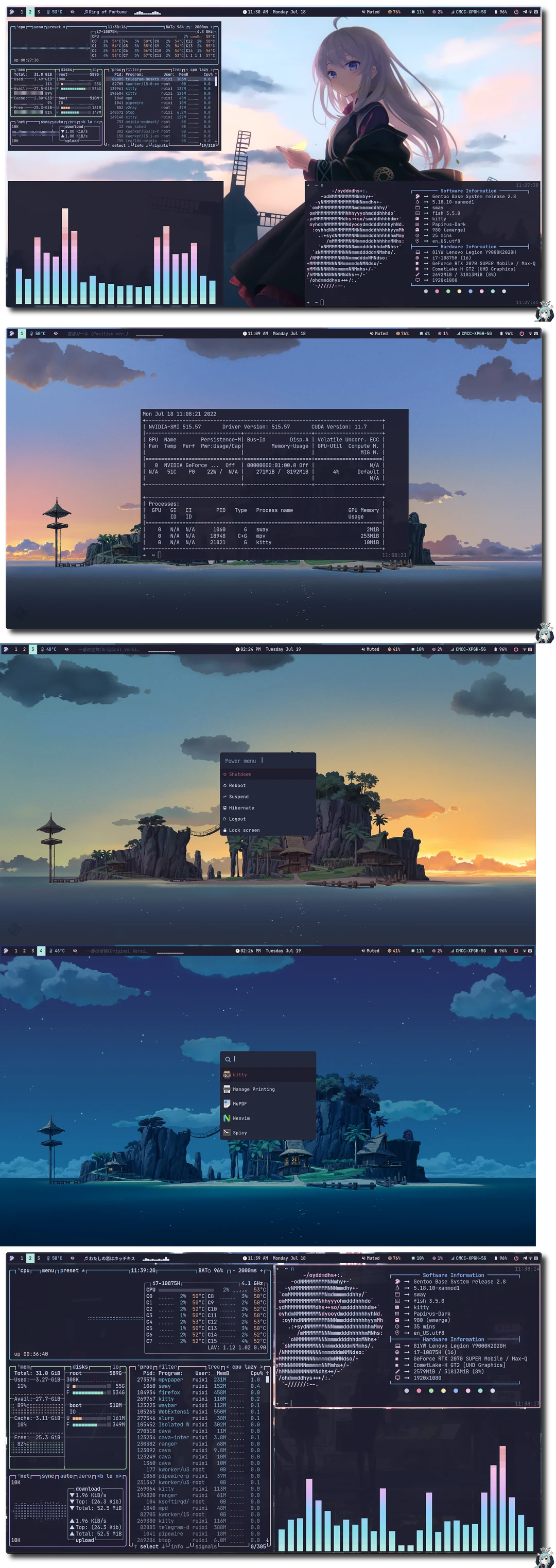 [sway] My desktop show, just simple! | Scrolller
