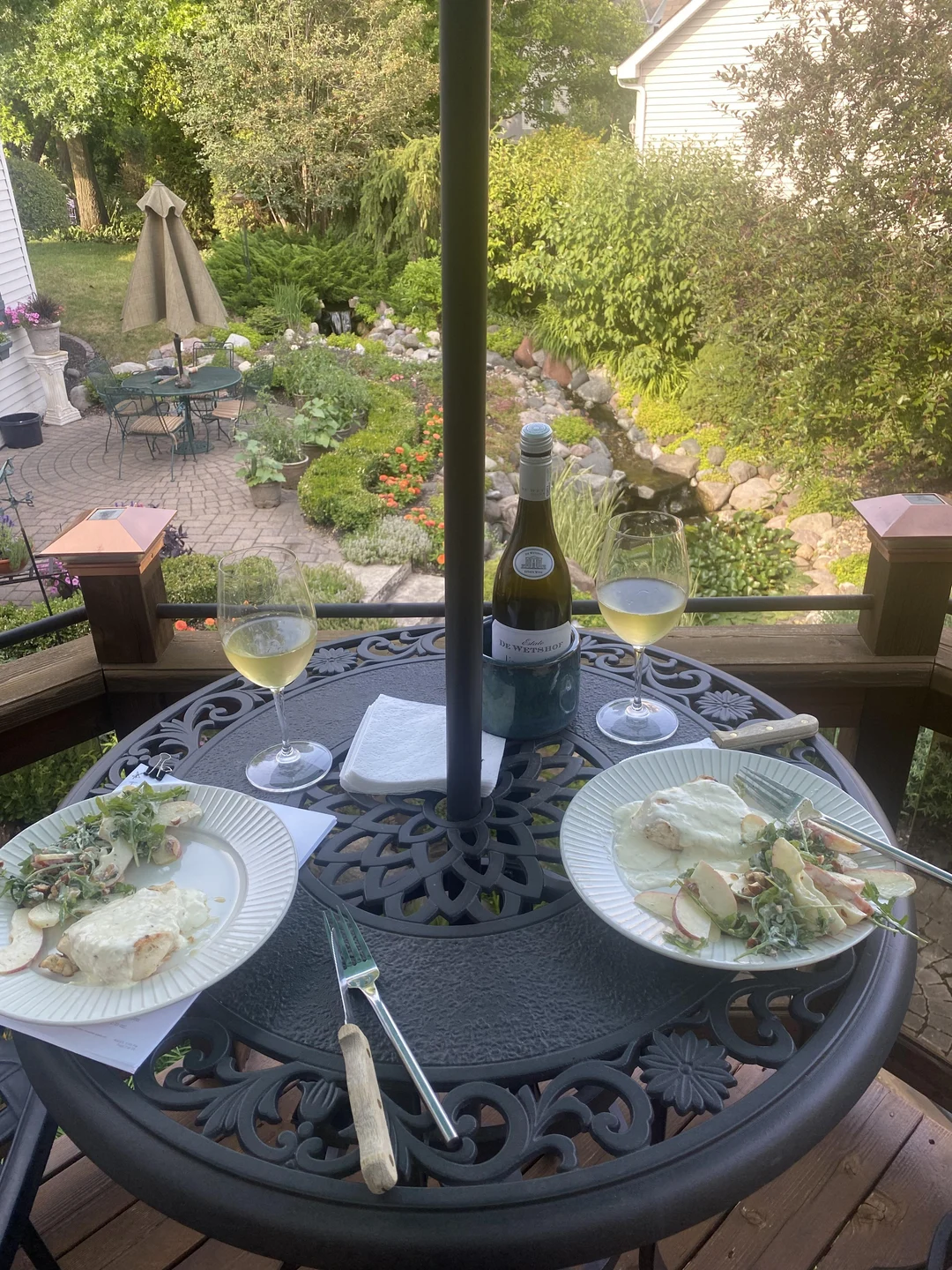 Cozy Dinner- on the deck. | Scrolller