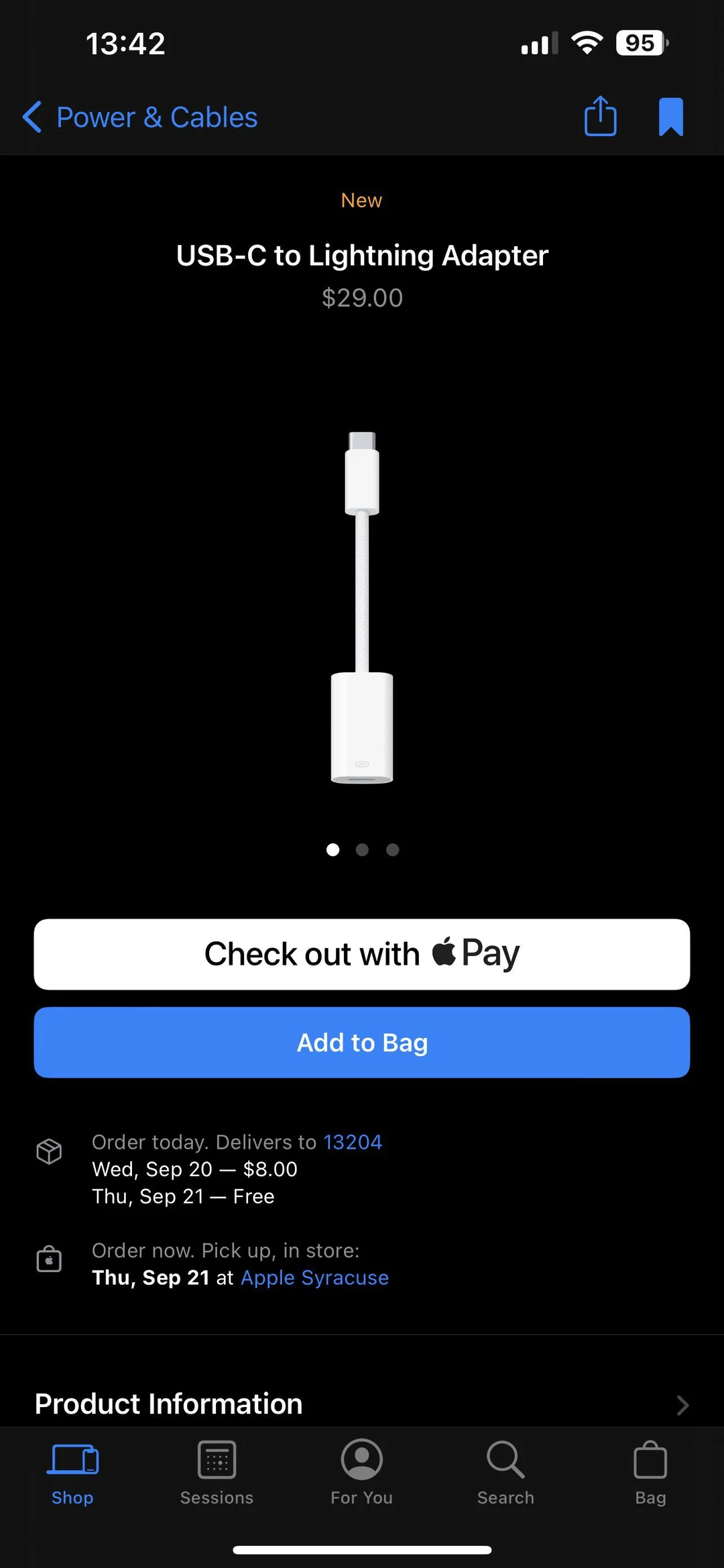 USB C to Lightning Adapter | Scrolller