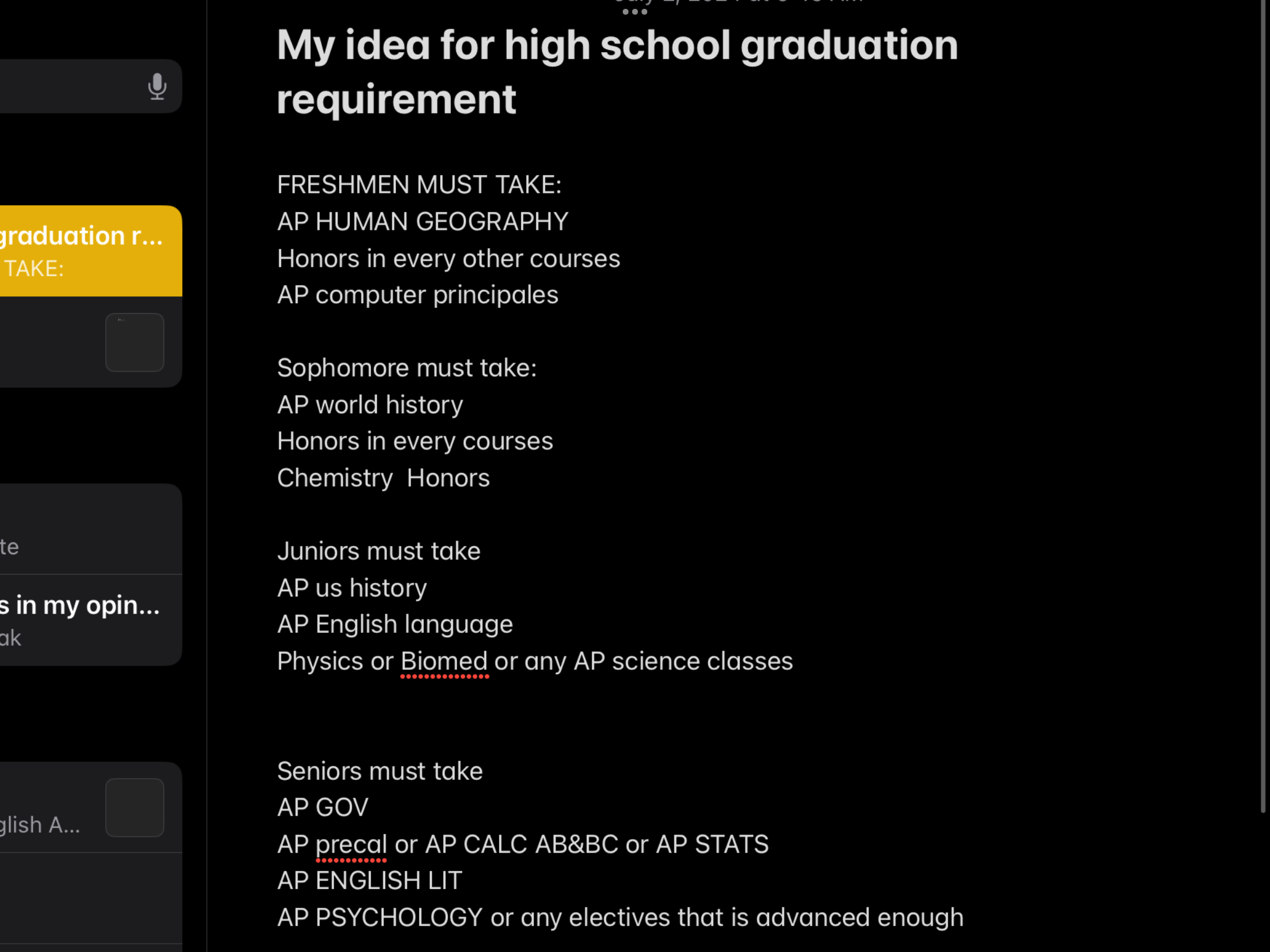 My ideas for high school graduations requirements | Scrolller