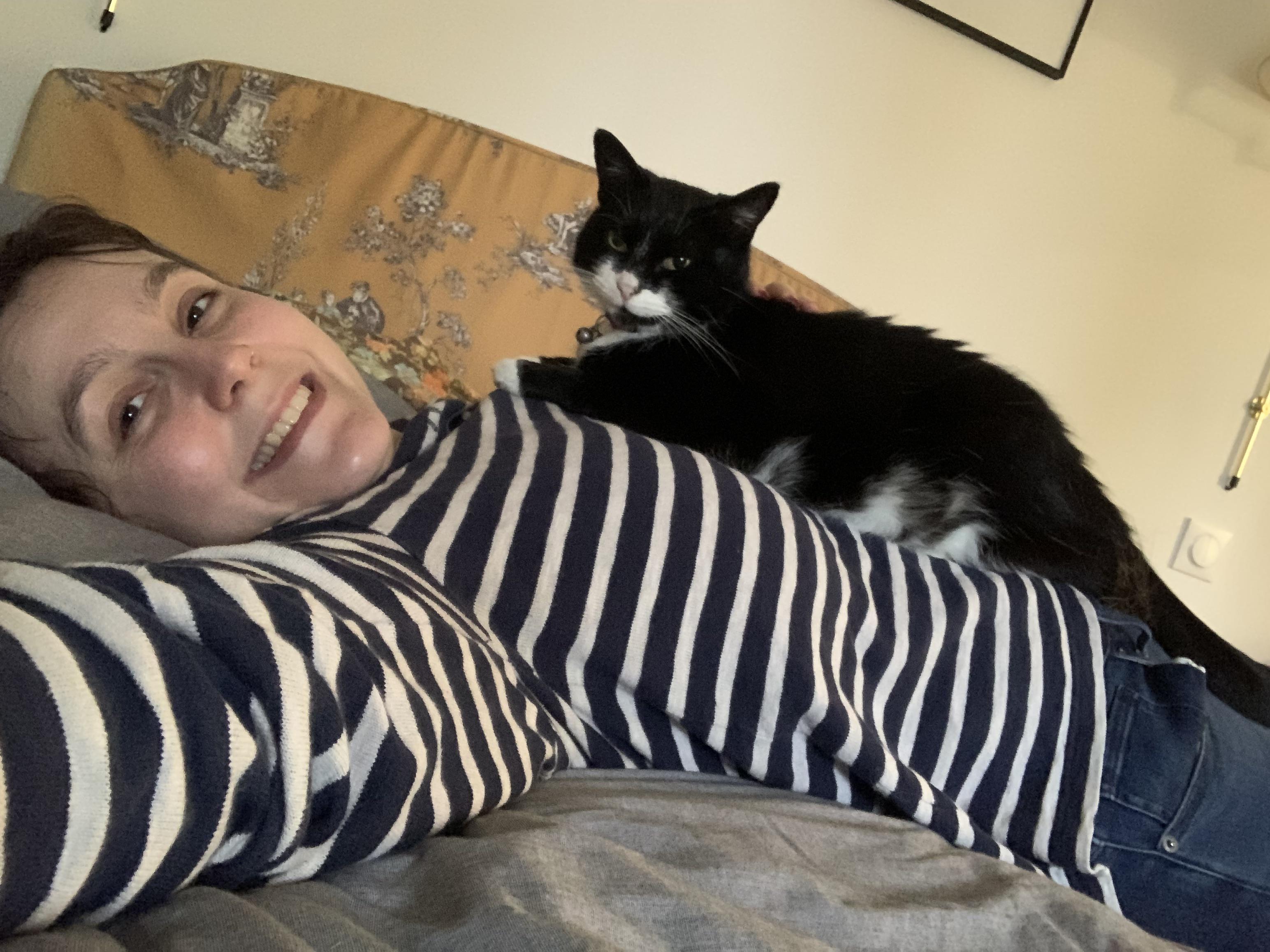 Wanted to lie down for 30 seconds before unpacking groceries. Still here half an hour later ...