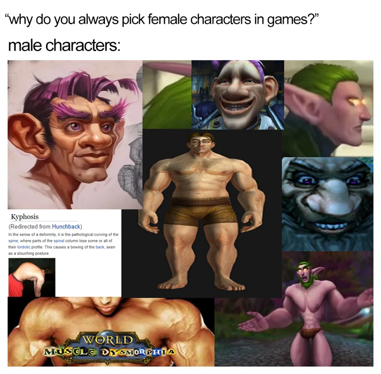 "why do you always pick female characters?" | Scrolller