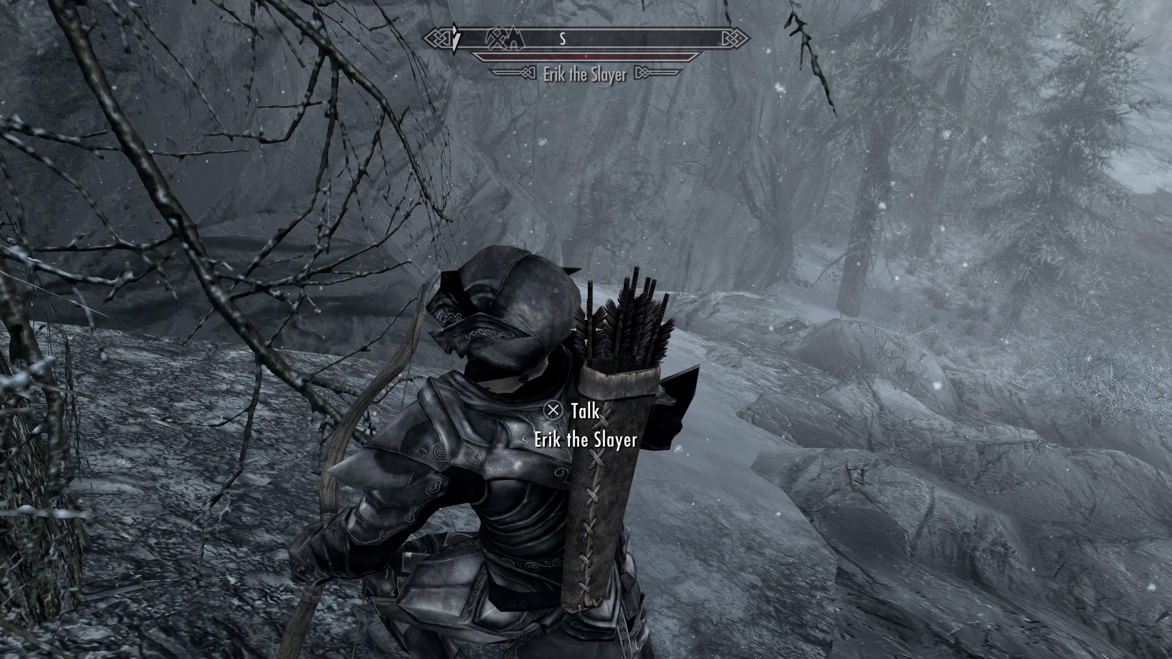 Gave Erik The Slayer the same armor as the Ebony Warrior and had him fight in my place | Scrolller