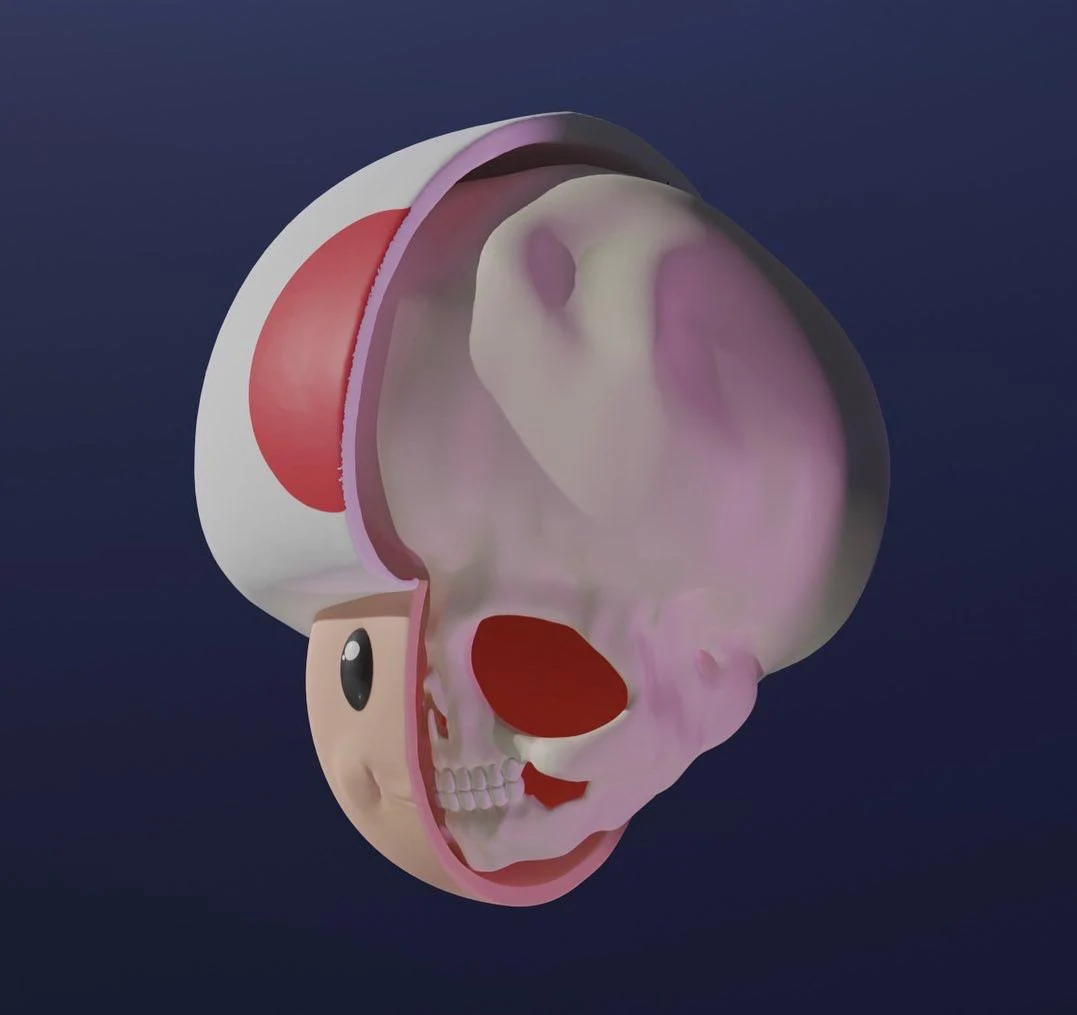 Toad Anatomy, Me, Blender Render, 2021 | Scrolller