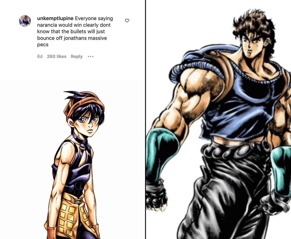 Jonathan vs Narancia | Scrolller