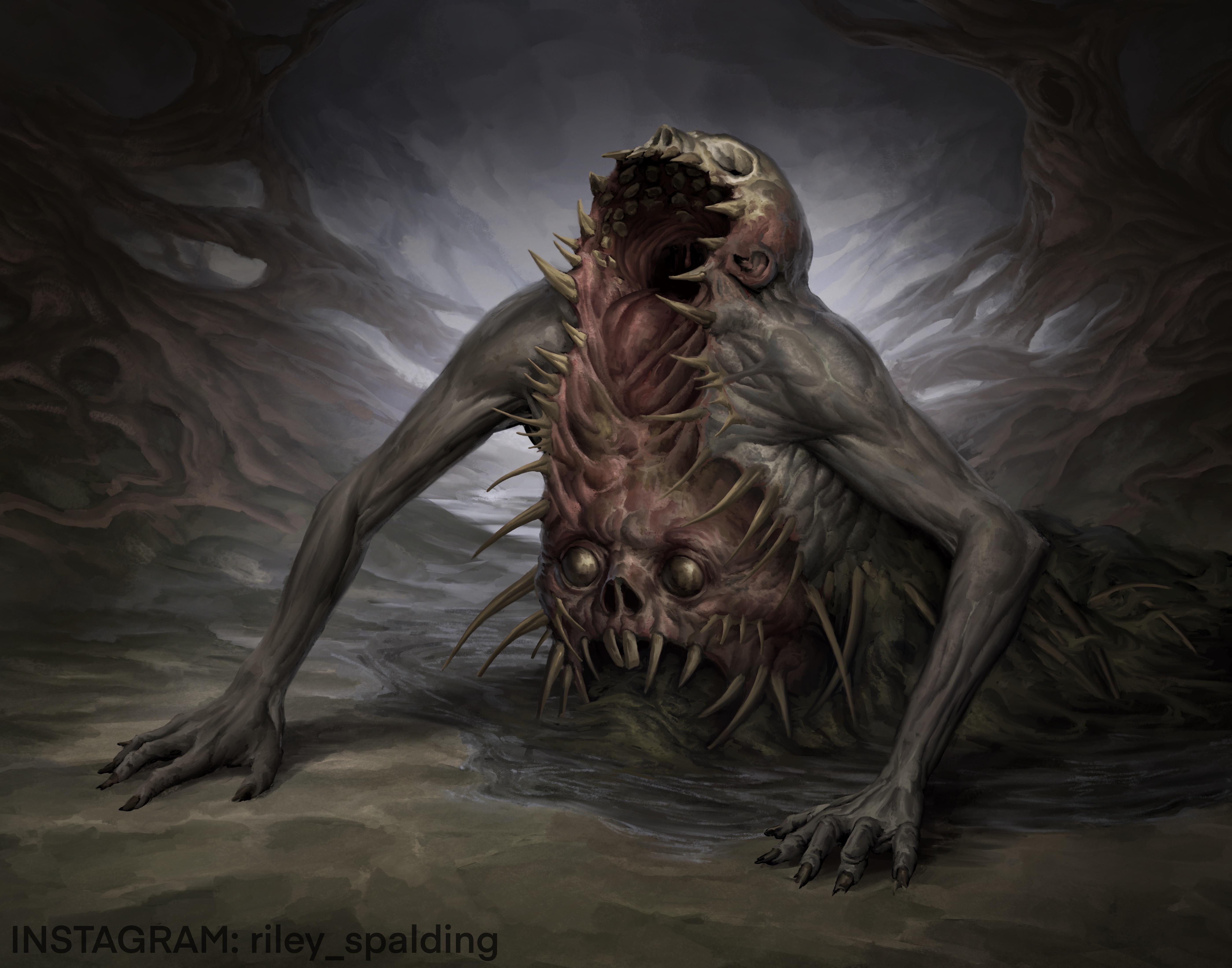 Pond Monster, Me, digital, 2022 | Scrolller