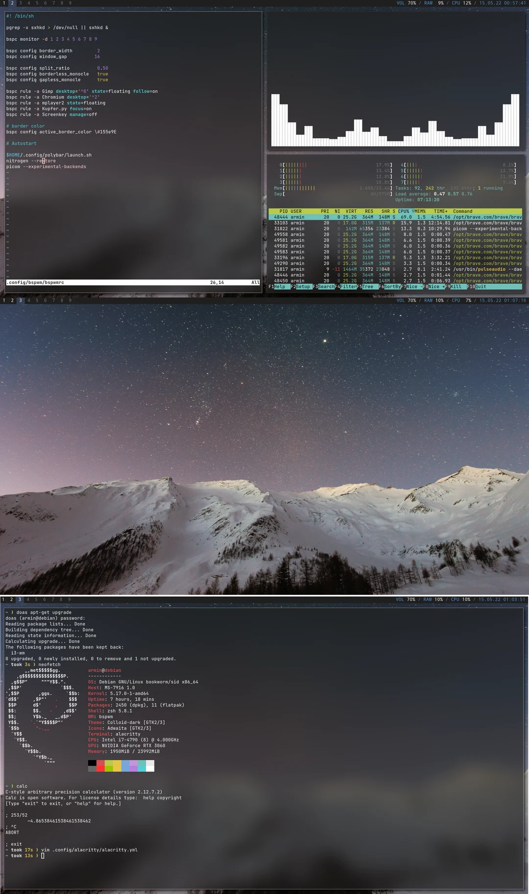 Finally switched to [BSPWM]. | Scrolller