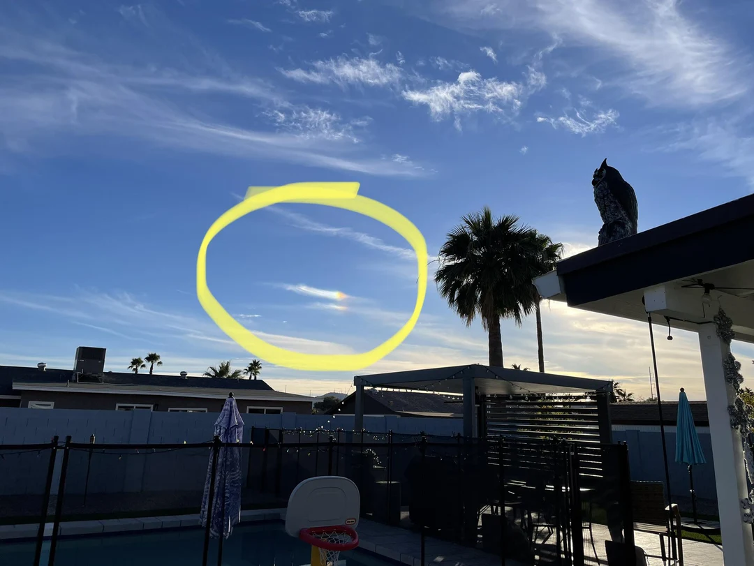 What is this sun reflecting on clouds? | Scrolller