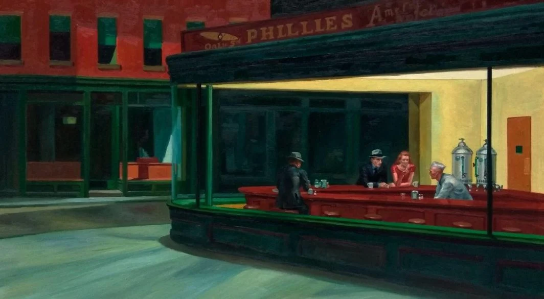 Nighthawks, Edward Hopper, Oil, 1942 | Scrolller