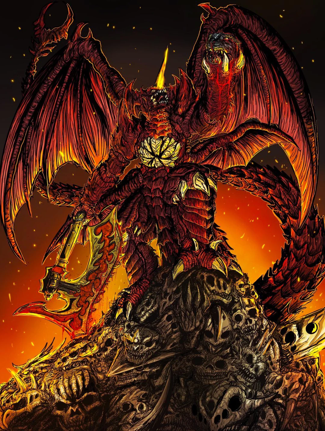 Destoroyah the champion of Khorne by MekaGojira3k | Scrolller