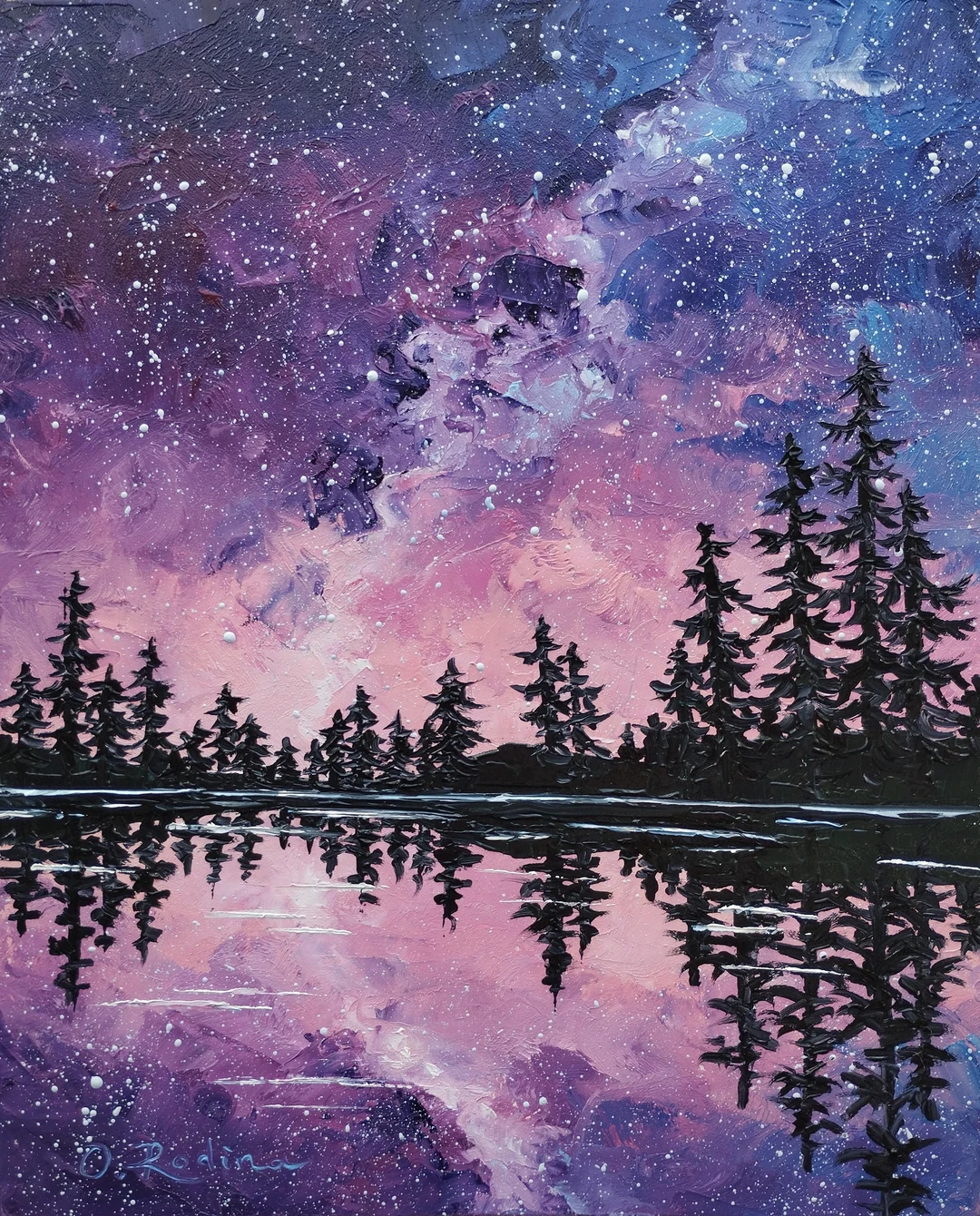 Milky Way, Olga Rodina, Oils, 2023 | Scrolller