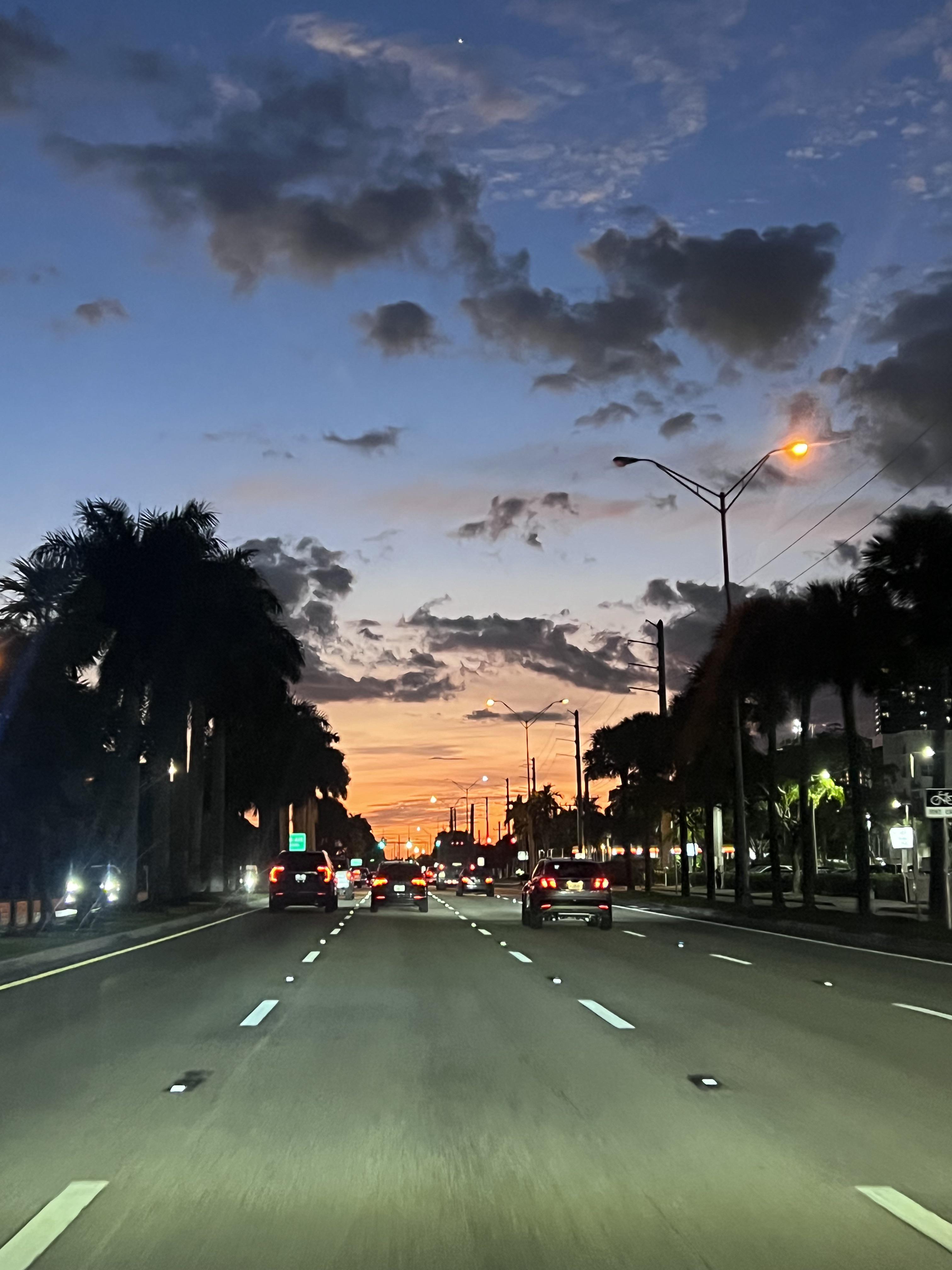 Sunset on the road | Scrolller