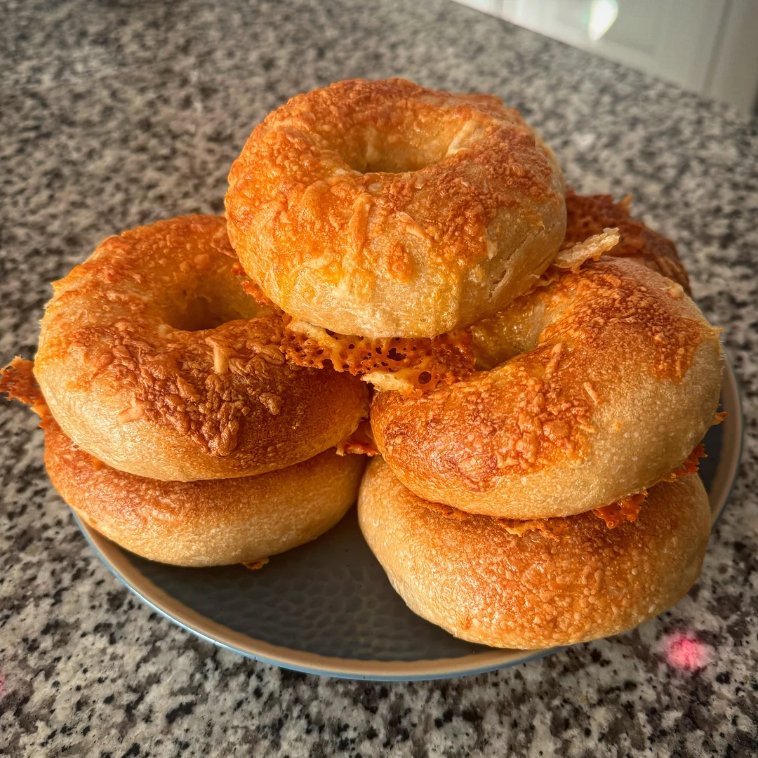 Cheesy Sourdough Bagels | Scrolller