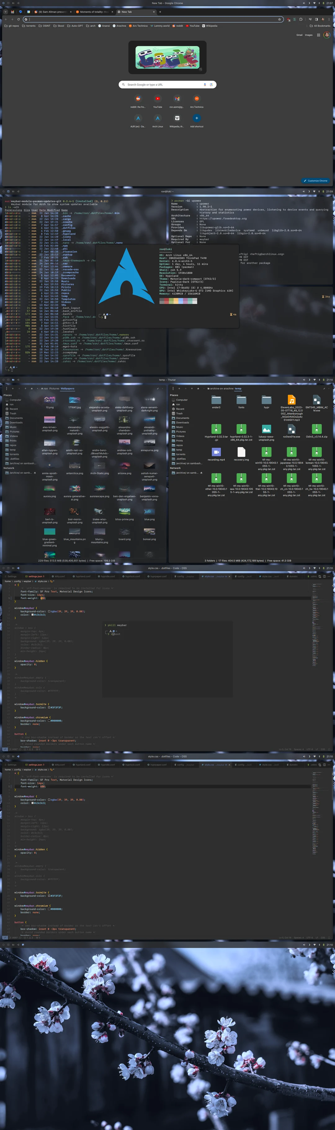 [Hyprland] Functional, minimalist leaning | Scrolller