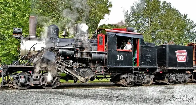 Climax geared steam locomotive hillcrest lumber company number 10 | Scrolller