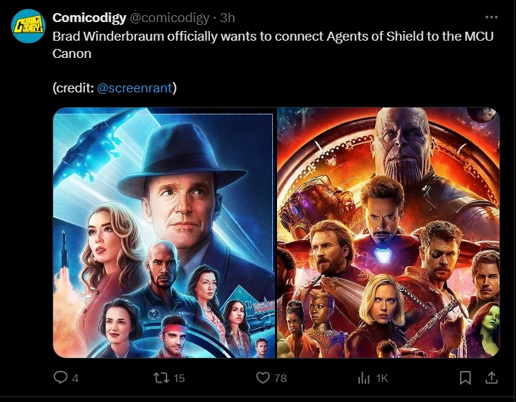 Brad Winderbraum officially wants to connect Agents of Shield to the MCU Canon | Scrolller
