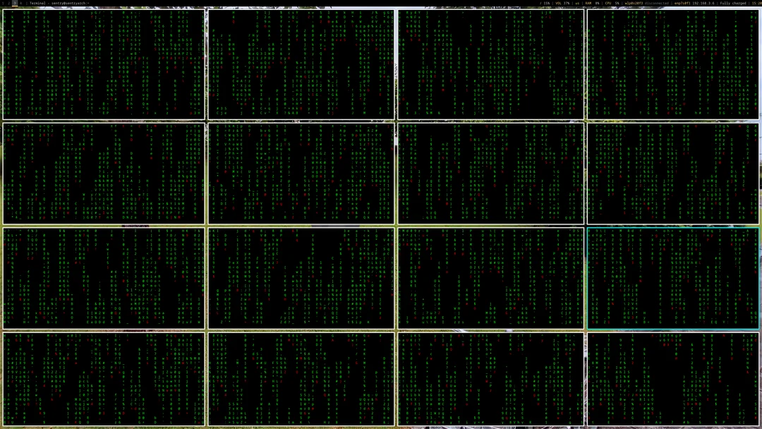 [BSPWM] 16 Matrices on My 4K Monitor | Scrolller