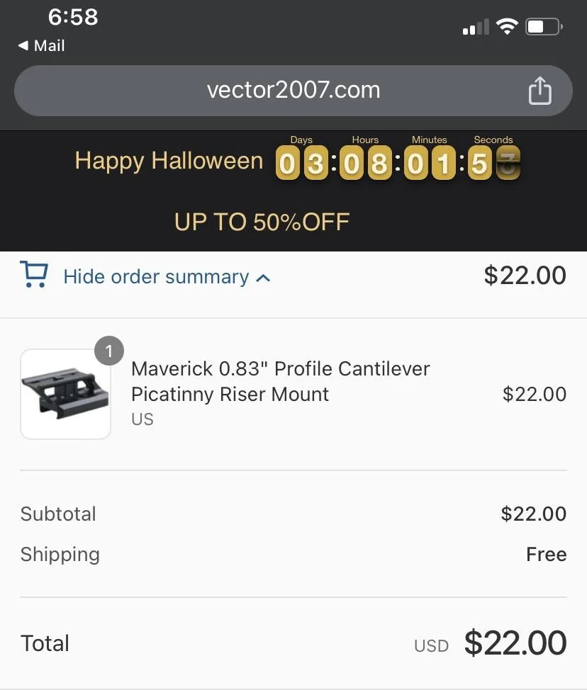 Cantilever mount for 5x Vortex | Scrolller