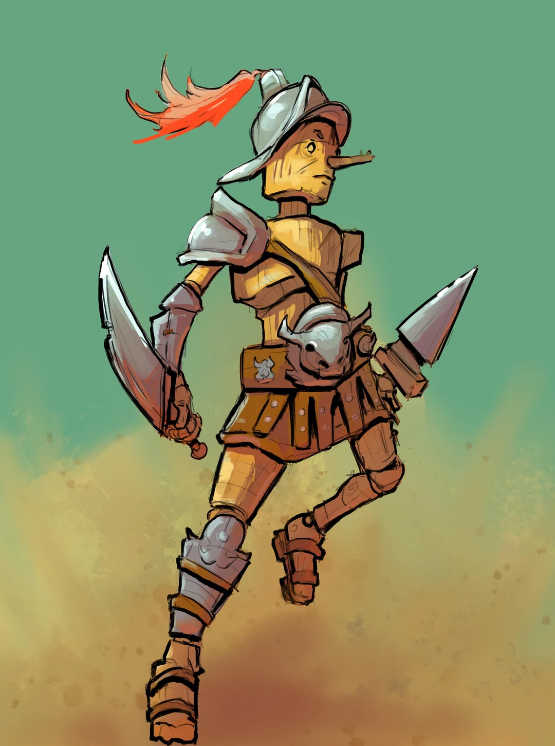 Gladiator pinocchio - by me | Scrolller