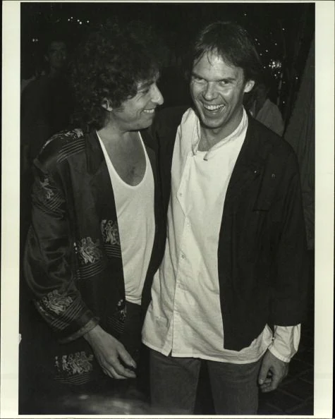 Bob Dylan and Neil Young. circa 1980's | Scrolller
