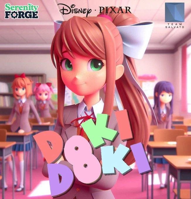 Disney-inspired DDLC poster | Scrolller