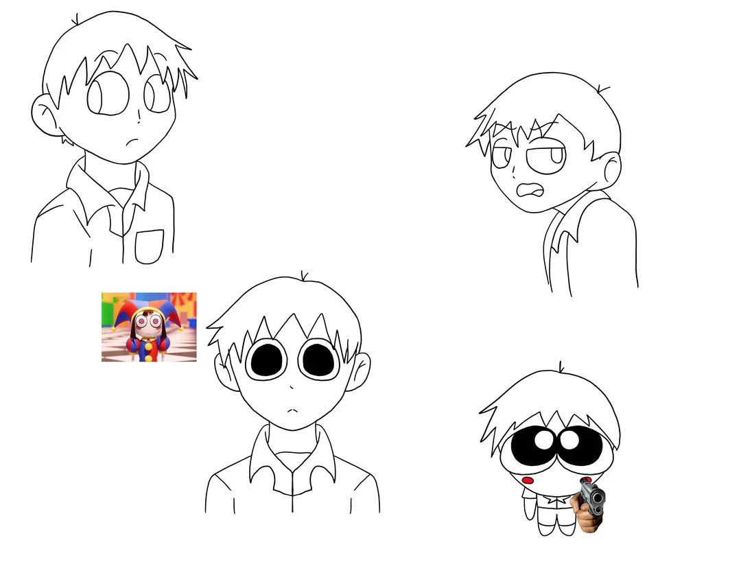 Some doodles of shinji | Scrolller