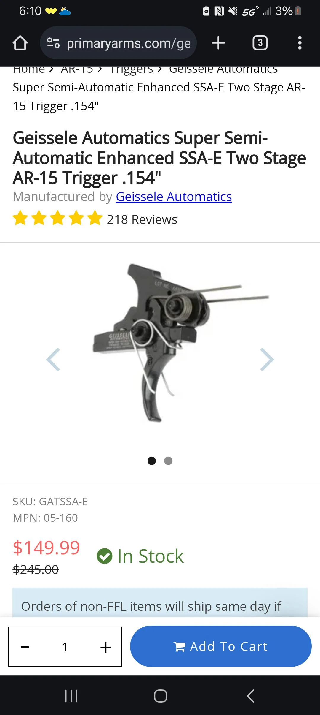 GS triggers on sale! Primary Arms | Scrolller