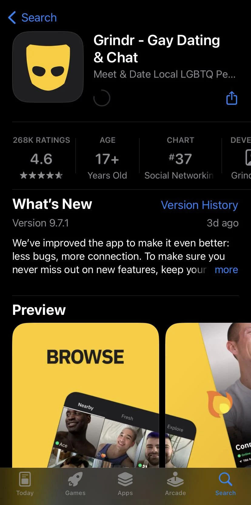 Grindr is 17+? | Scrolller