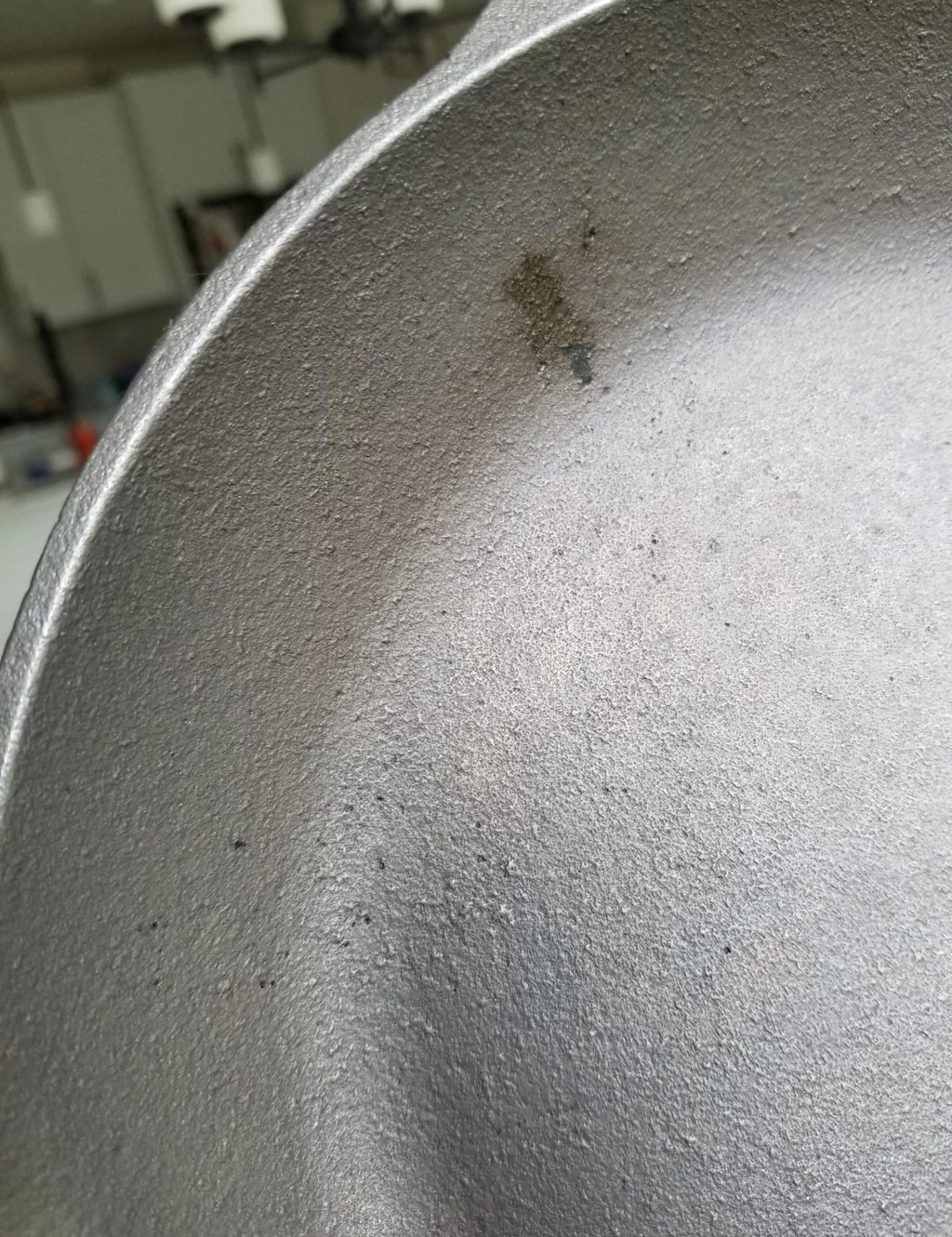 First try at seasoning, what are these black spots? | Scrolller