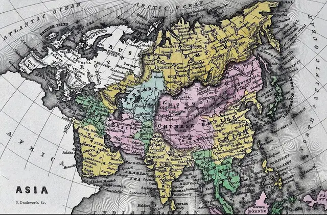Map of Asia (ca. 1830s) | Scrolller