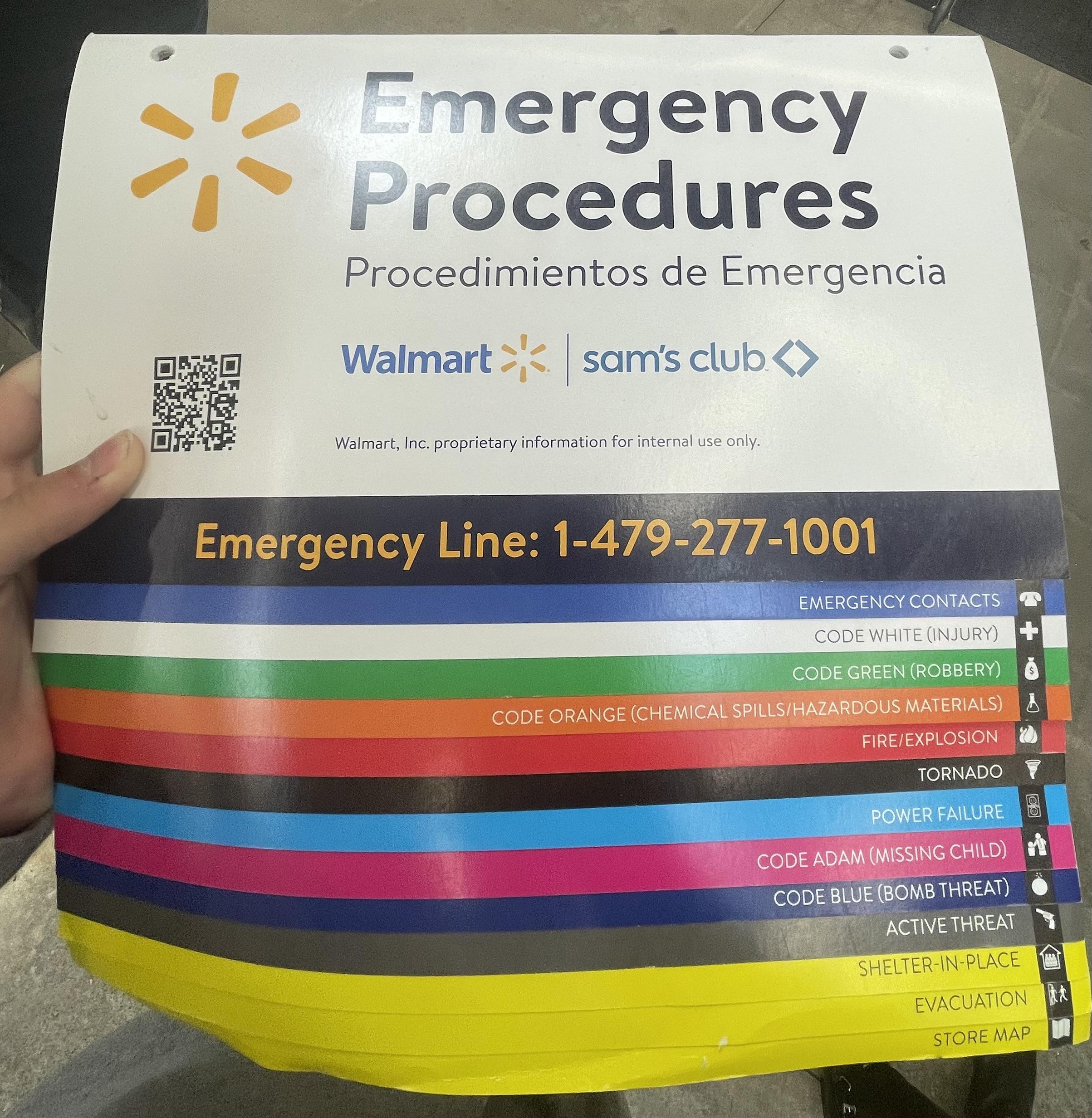 Walmart Emergency Procedures Booklet | Scrolller