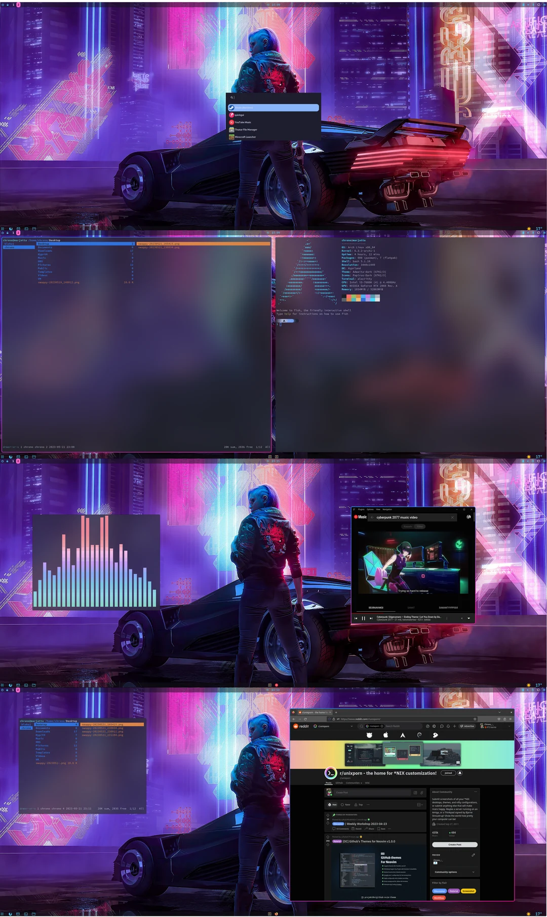 [HYPRLAND] My first time with wayland [CYBERPUNK] | Scrolller