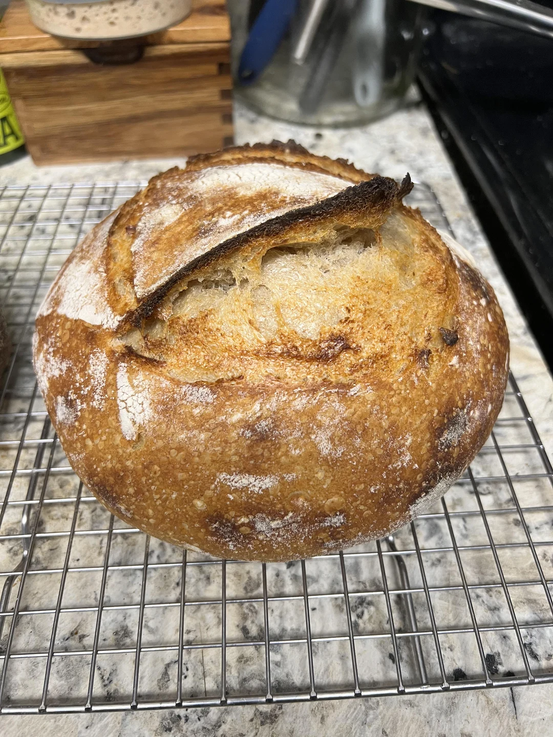 Trying my hand at bread baking, here’s my third loaf of sourdough! | Scrolller