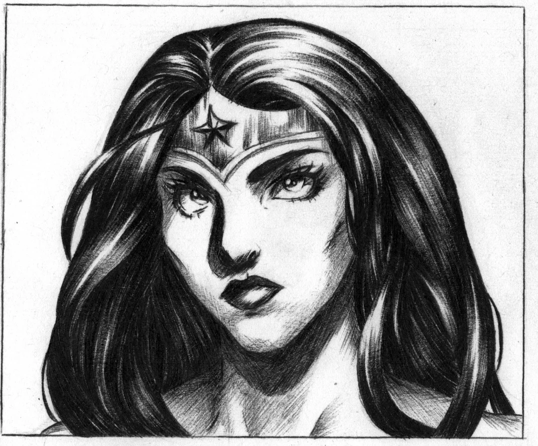 Wonder Woman draw by me. | Scrolller