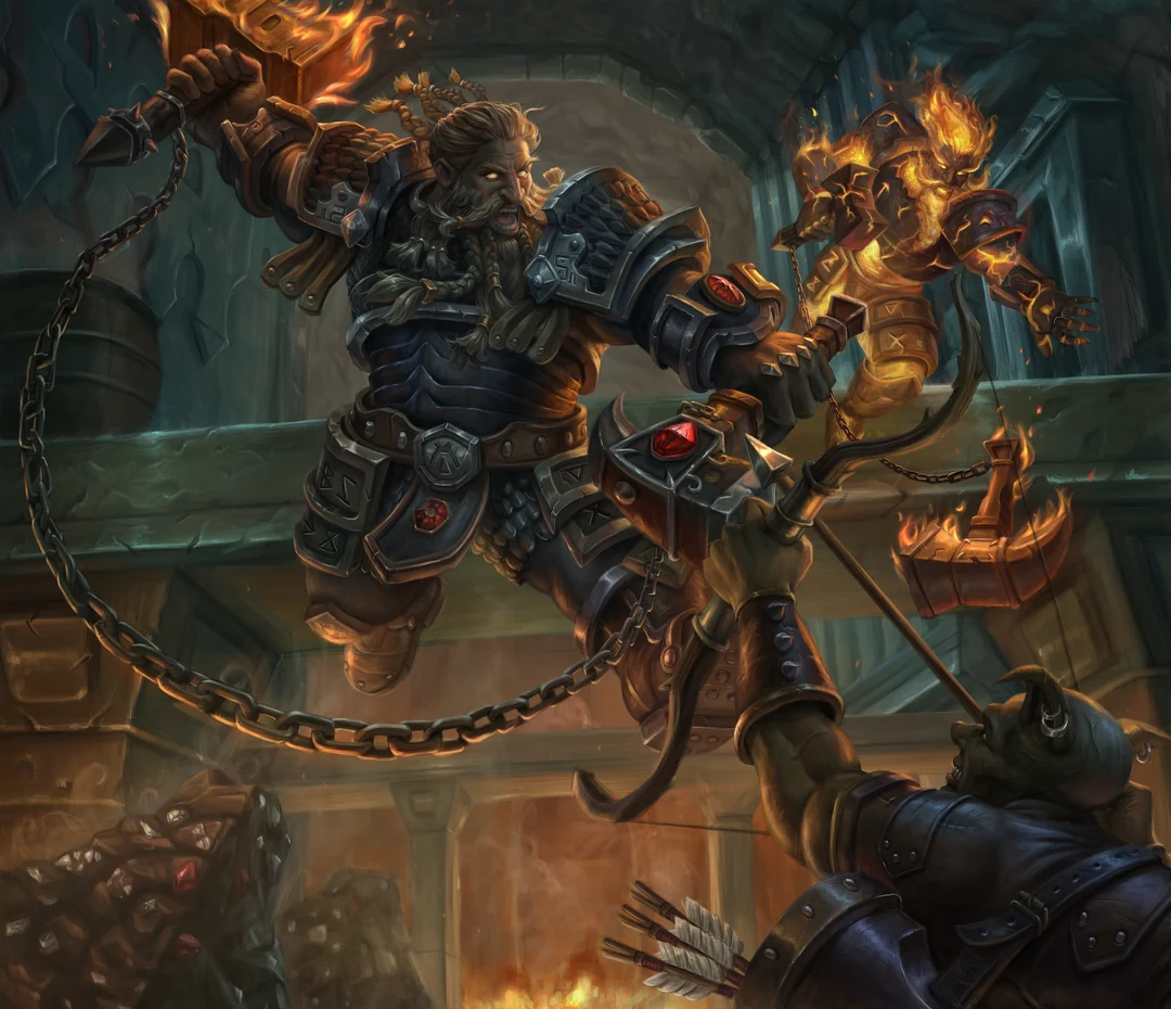 Dwarf cleric vs a Goblin archer, by me | Scrolller