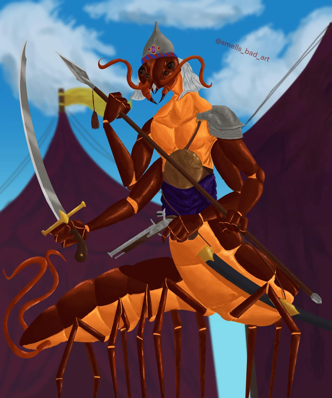 Centipede warrior, by me | Scrolller