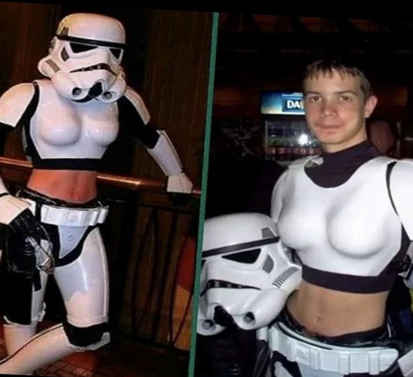 Blursed female stormtrooper | Scrolller