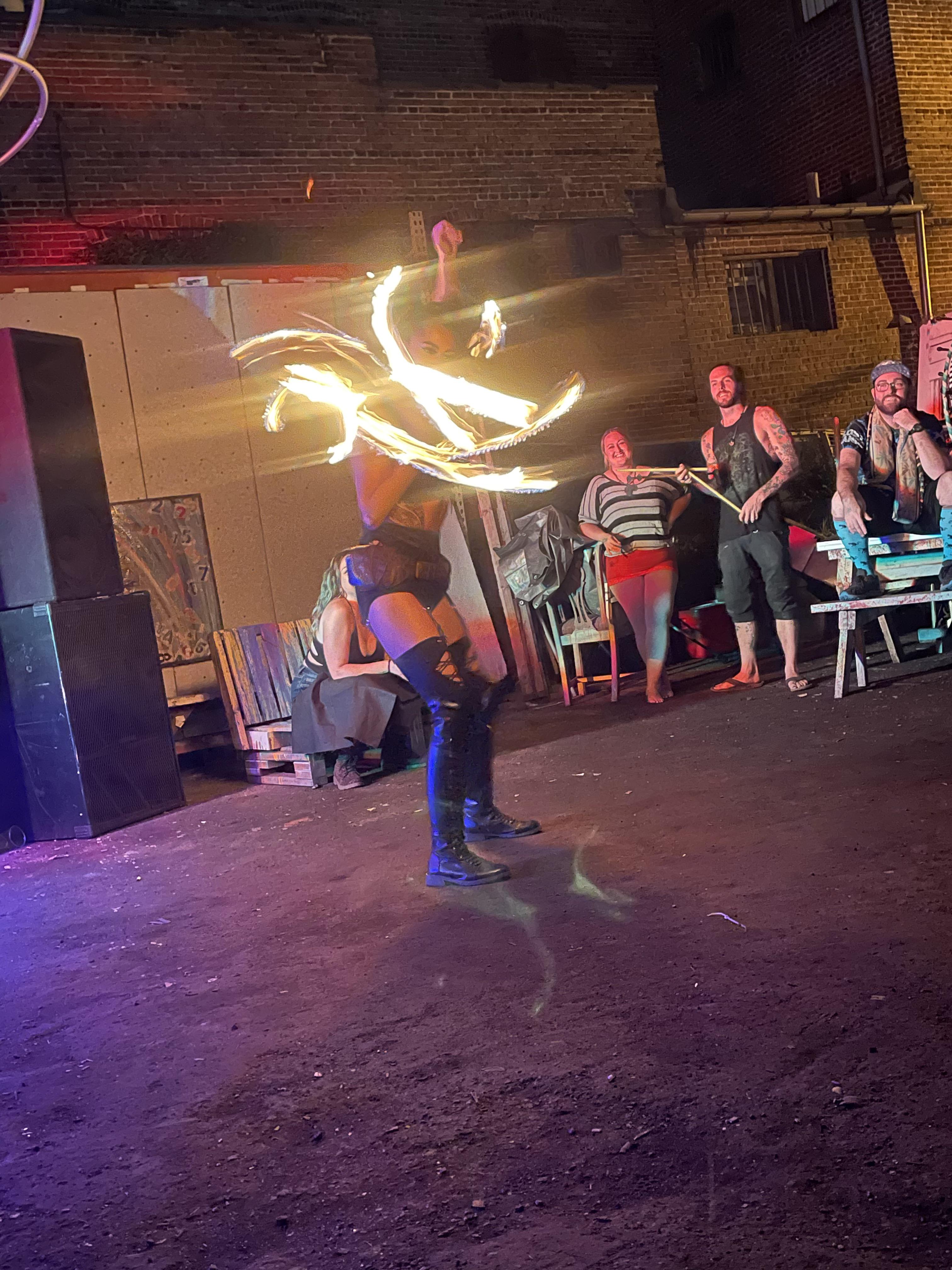 Drawing with fire aka fire dancing | Scrolller
