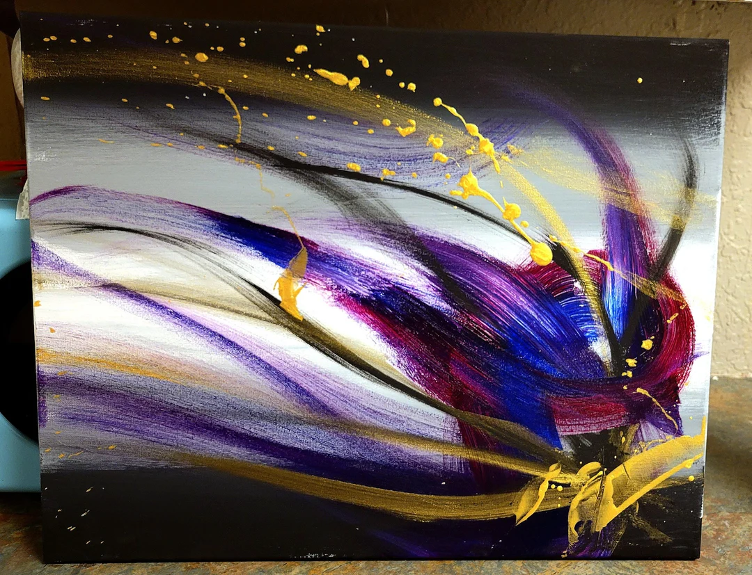 "Lucent Seraph" Me, Acrylic , 2022 | Scrolller