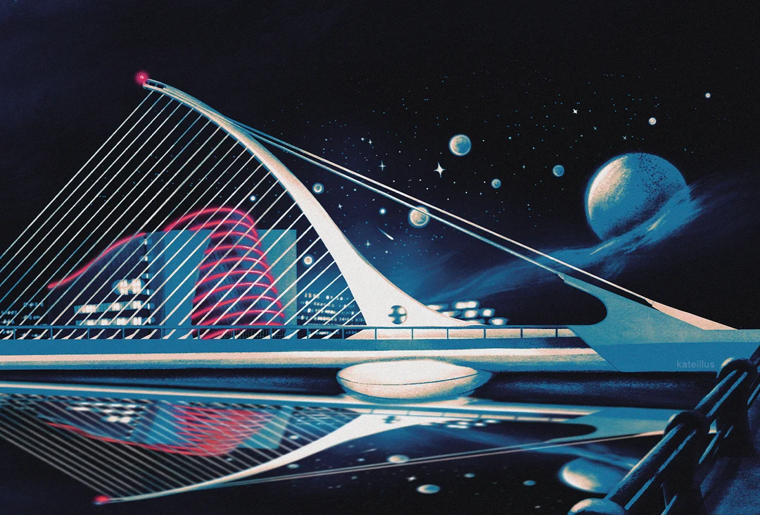 Thought this would suit here. Gave this bridge in Dublin some futuristic vibe | Scrolller