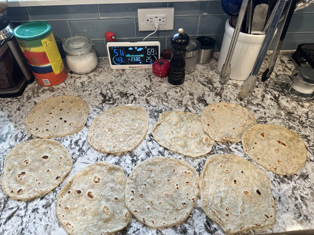 Hand stretched flour tortillas | Scrolller