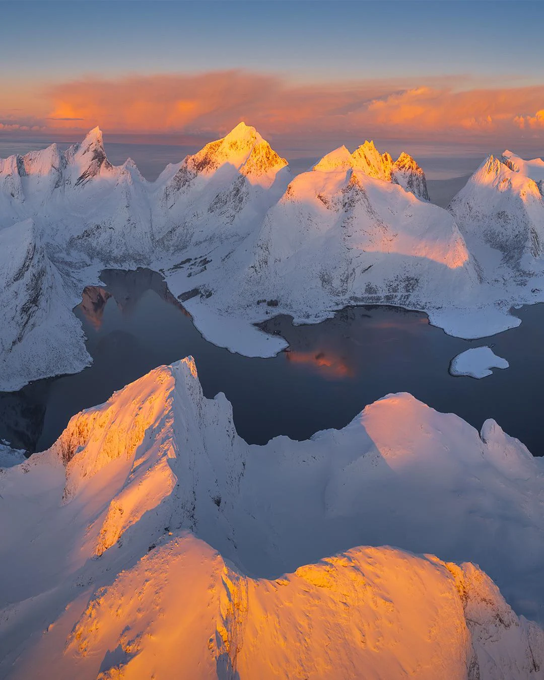 Sunrise in Lofoten Islands [OC][1080x1350] | Scrolller