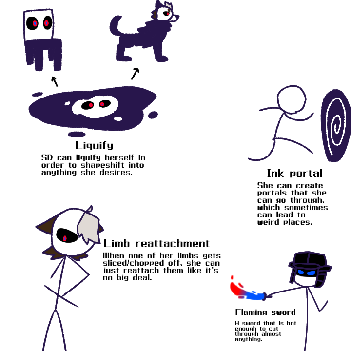 StickDisfigured reference sheet (revised) | Scrolller