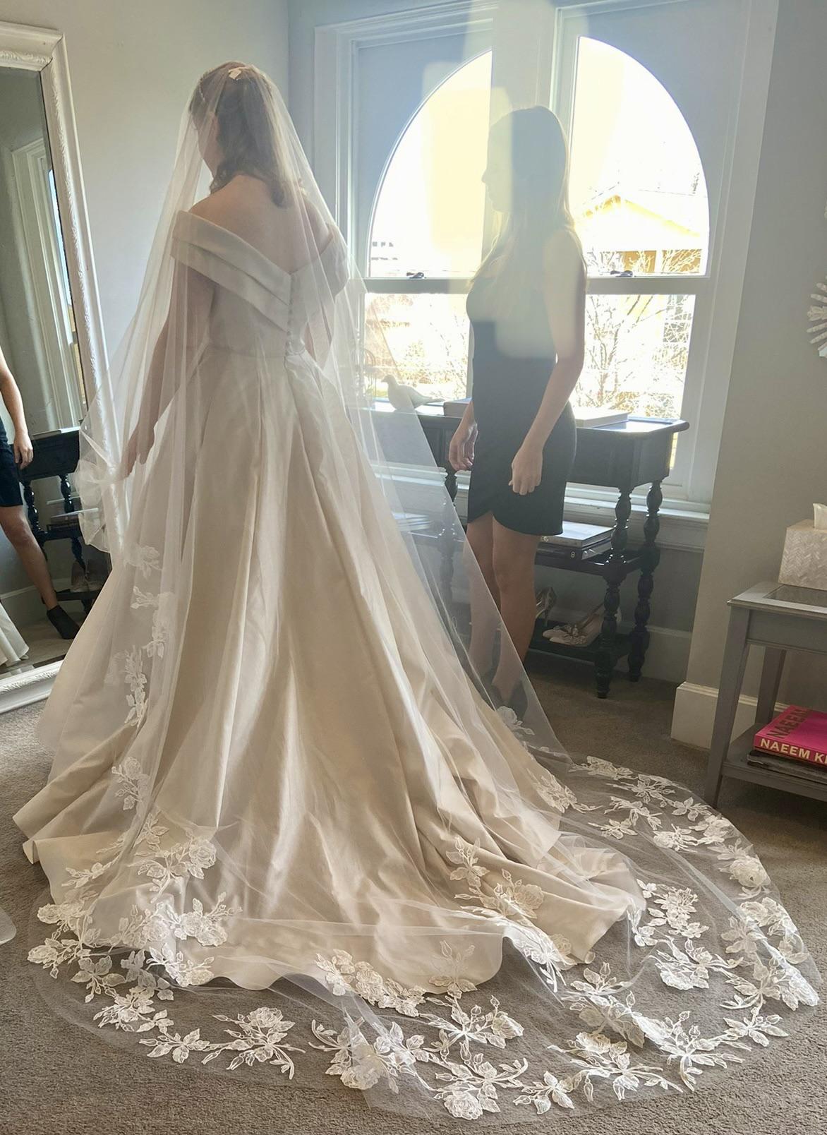 Choosing the dress was easy, but the veil is the hard part. Would love some suggestions! | Scrolller