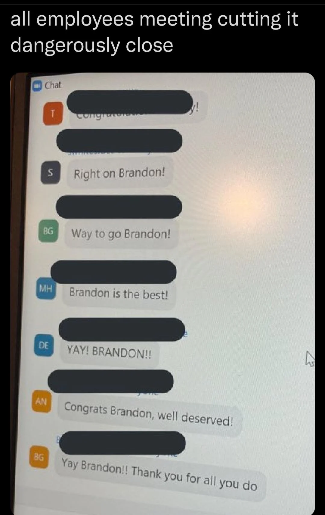 Employees cutting it close | Scrolller