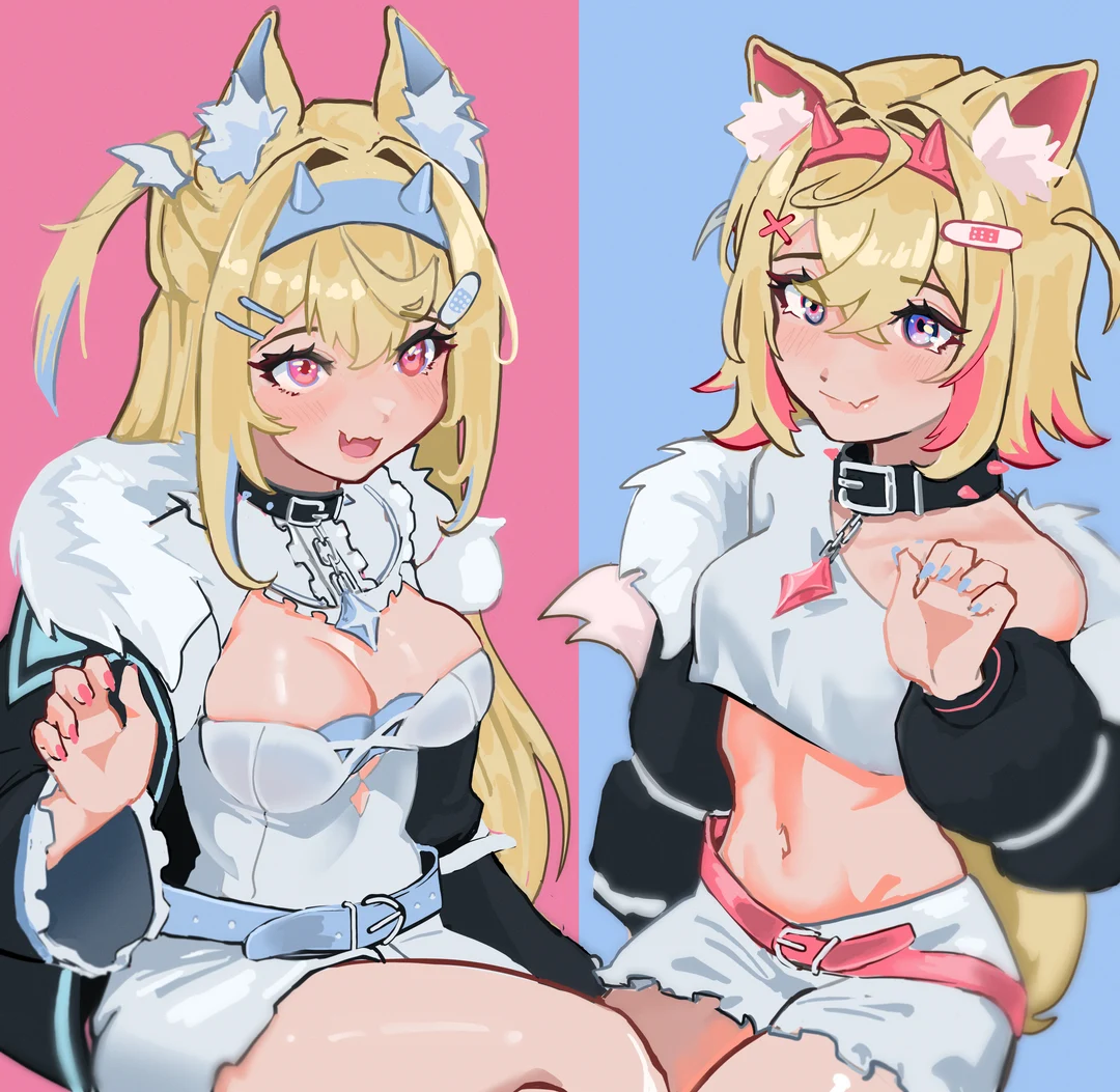 Fuwawa & Mococo Abyssgard Drawn by DopeyBunni | Scrolller